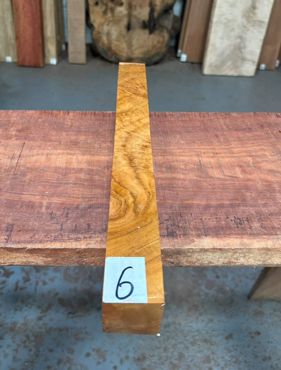 Teak Burl 40x40x400 mm TB6 - Woodwise UK