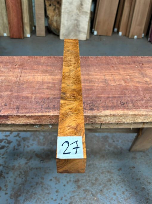 Teak Burl 40x40x400 mm TB27 - Woodwise UK