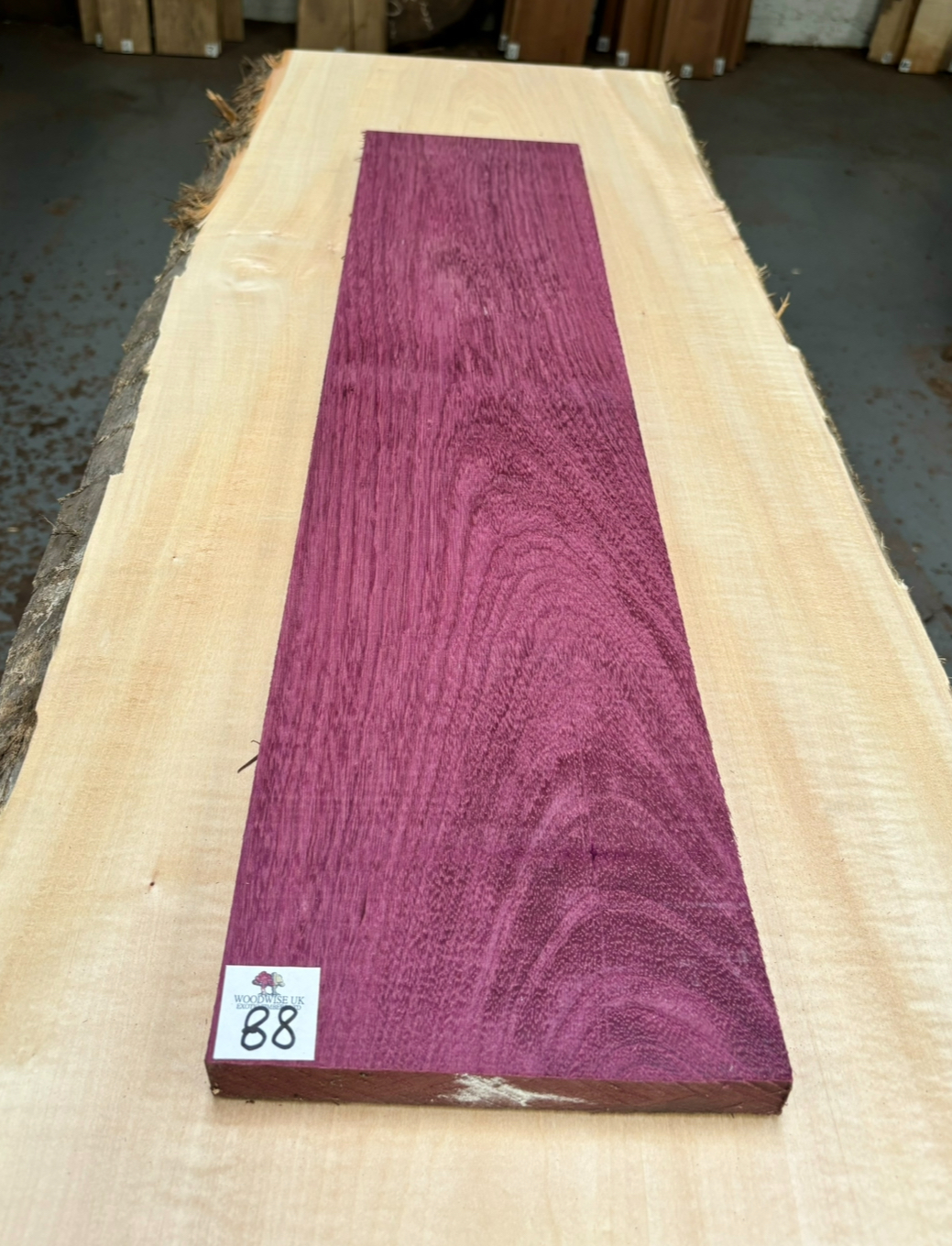Purpleheart 765x175x24 mm PH88 - Woodwise UK