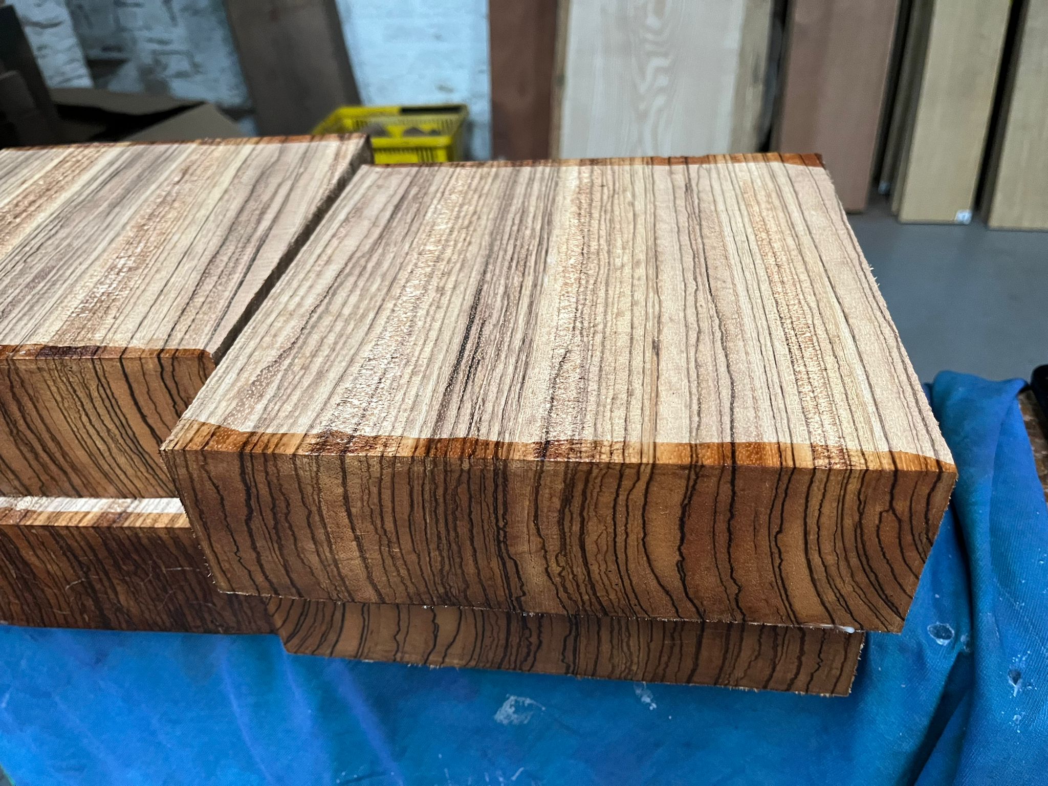 Zebrano 10x10x3 inches - Woodwise UK